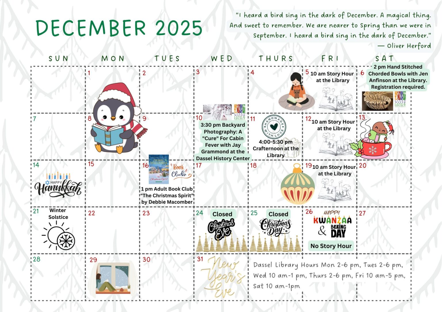 Dassel Public Library | December Calendar